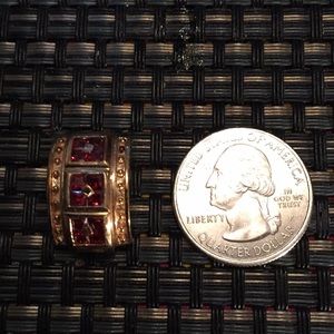 Jewelry | Ruby Colored Slide For Your Necklace | Poshmark